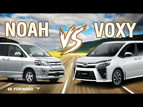 Toyota Voxy vs Noah Head-On Car Clash Comparison | BE FORWARD Reviews