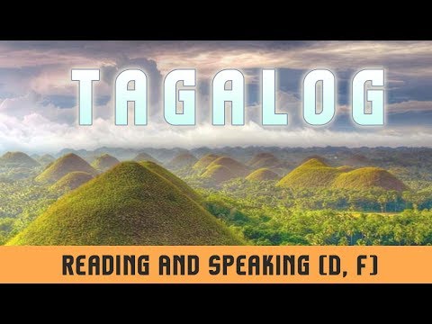 Learn To Speak Tagalog | Reading And Speaking D, F |