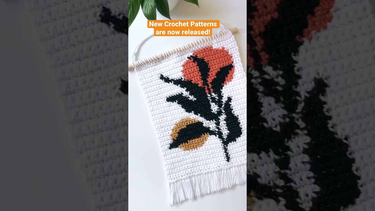 Crochet Tapestry Pattern #crochettapestry #crochetwallhanging #crochetpattern