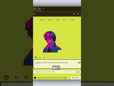 Generate Pixel Art with AI – 100 Free Coins to Try! #PixieHaus #shorts