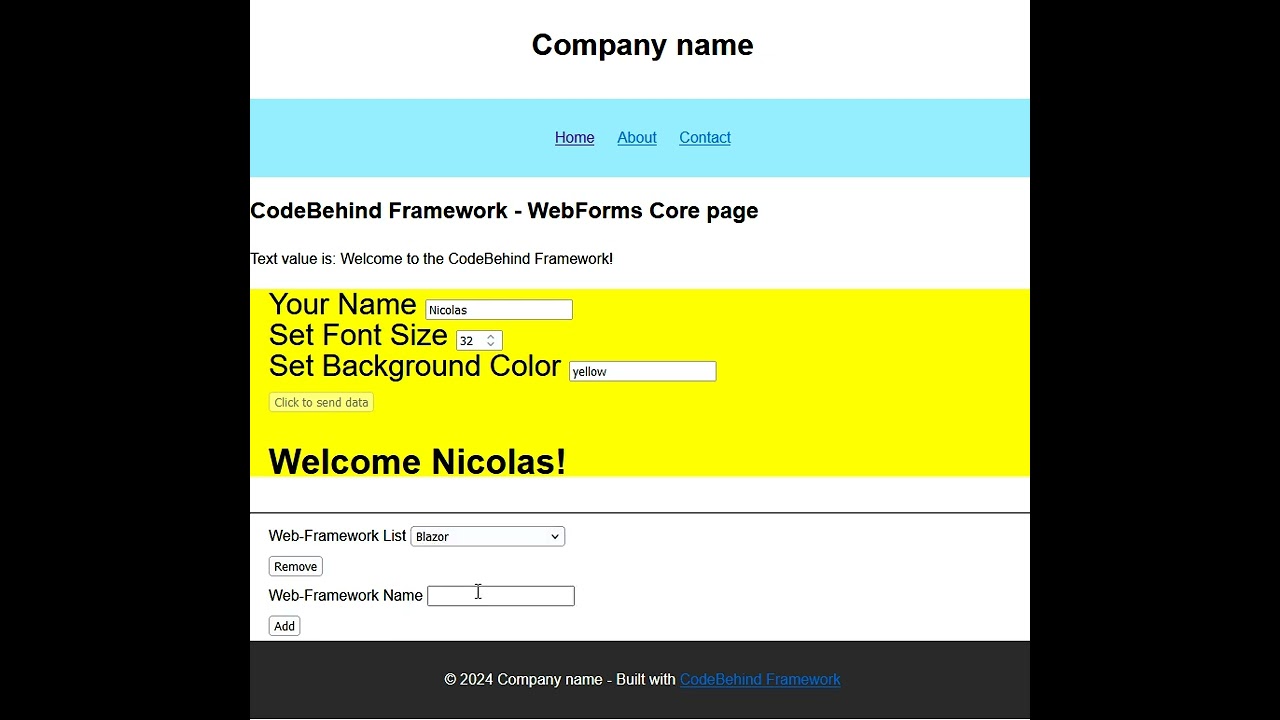 WebForms Core in ASP NET Core