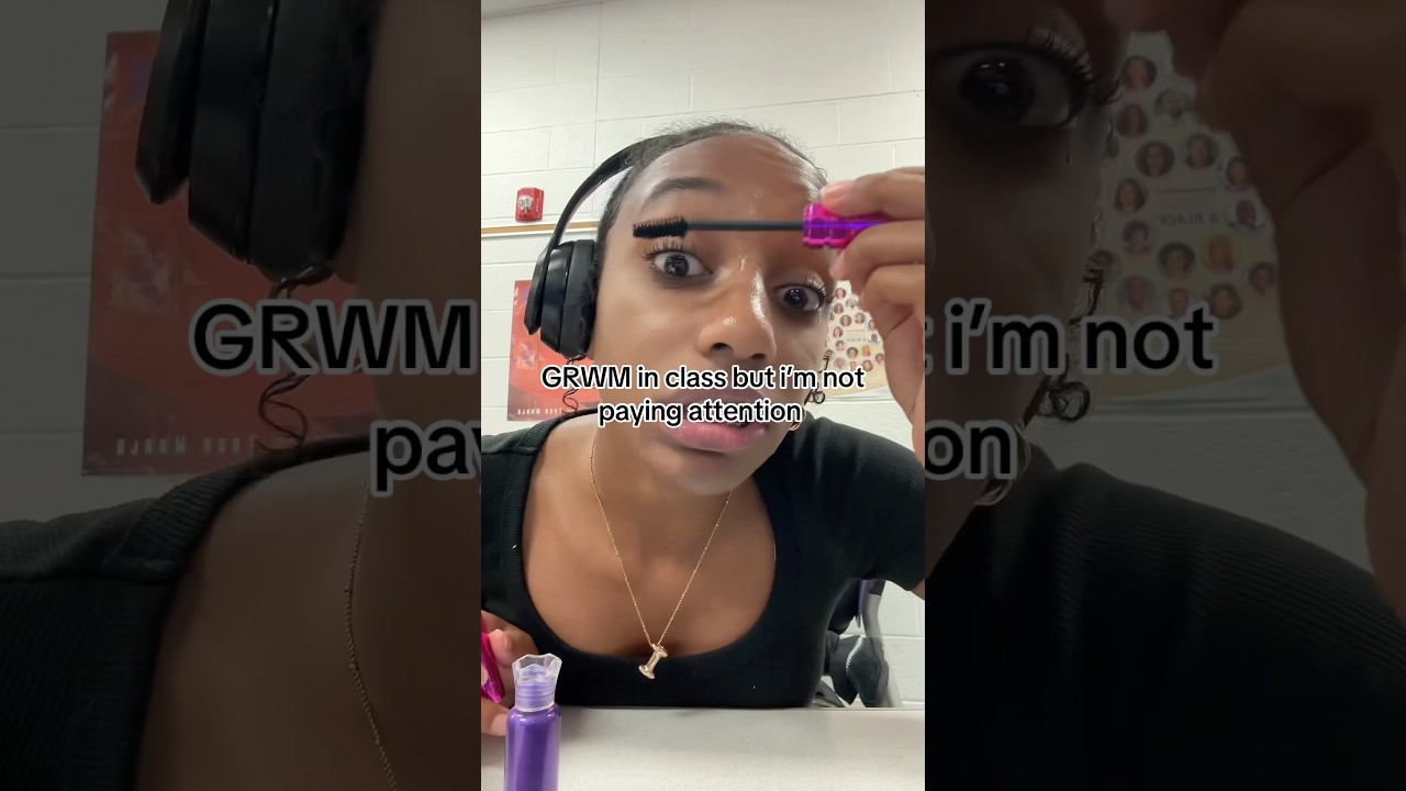 The “shhh” is what got me #trending #grwm #school #class