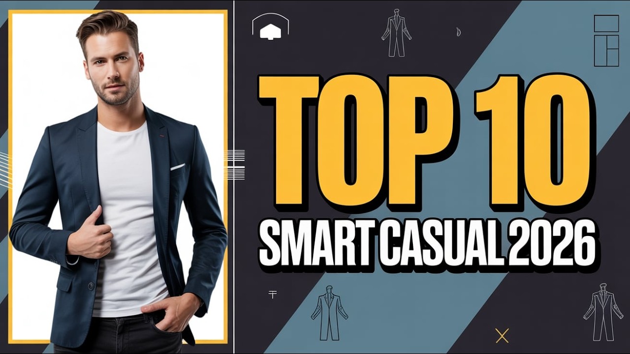 Top 10 Smart Casual Outfits for Men 2026  Look Stylish, Modern & Confident