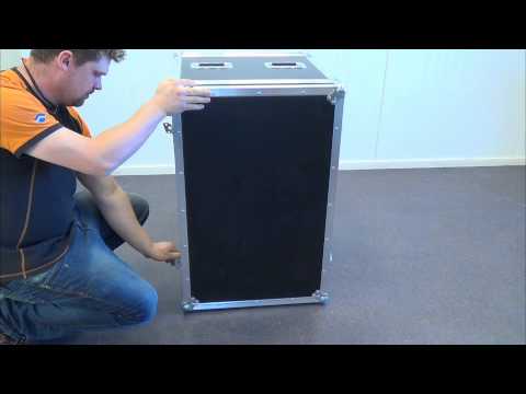 Capro Flightcase for 3stk. PRO rack (3u + 6u + 3u)