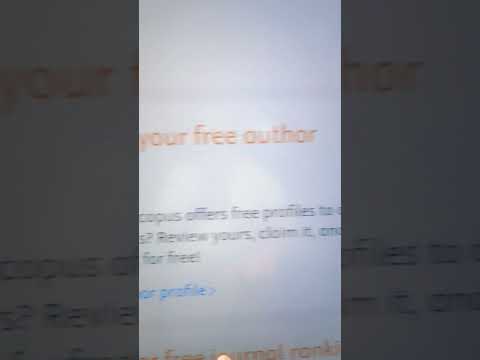 Scopus Author Profile || Scopus ID || Scopus Author Preview
