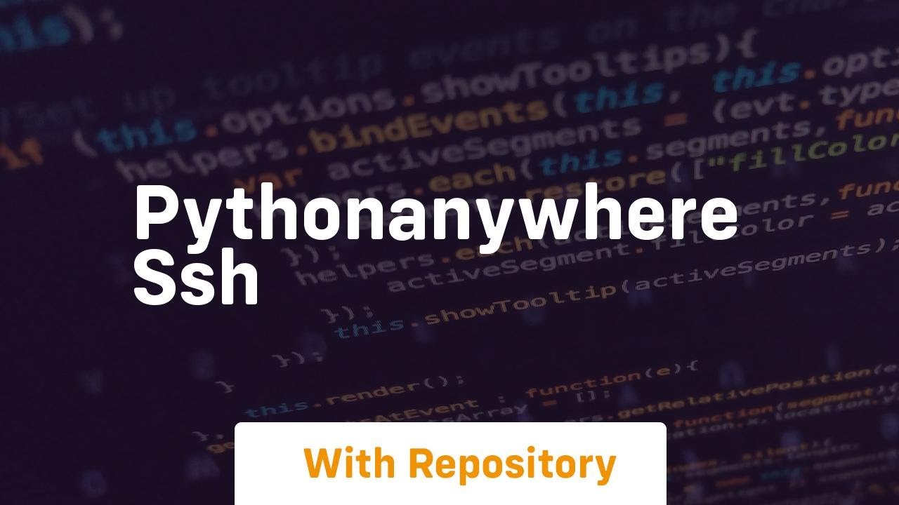 pythonanywhere ssh