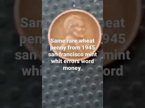 wheat penny from 1945 s whit errors