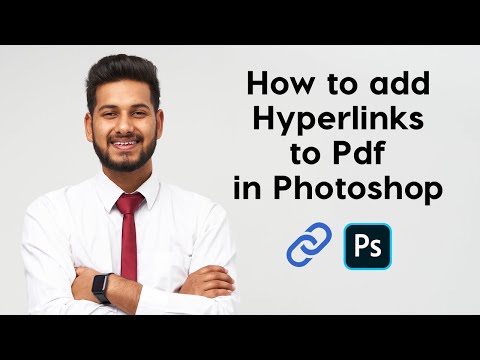 How to insert hyperlink to pdf in photoshop