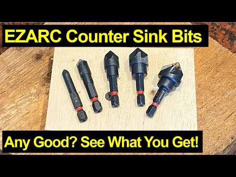 EZARC Countersink Drill Bit Set. For Copper Pipes, Plastic, or Wood Applications.