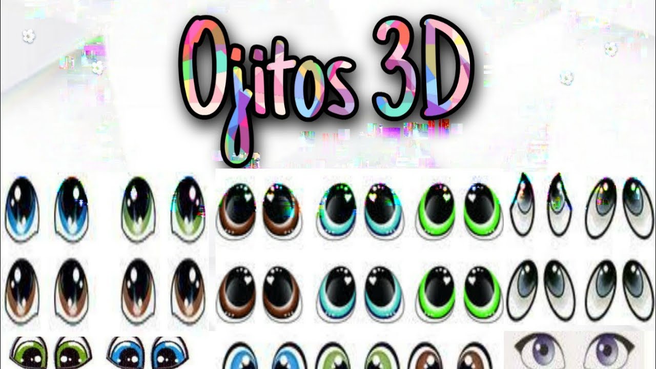 Ojitos 3D sin resina (dos formas)