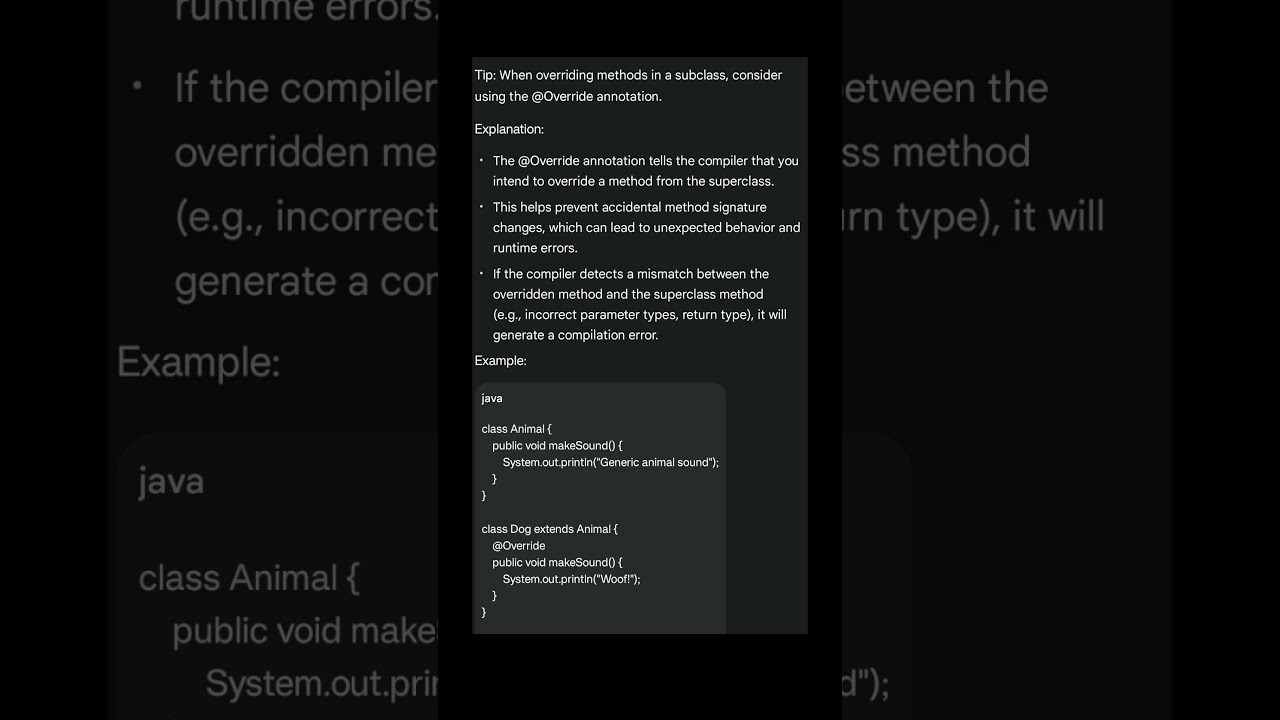 #inheritance #javadeveloper #java #coding #code #codingtips #developer #javatutorial #development
