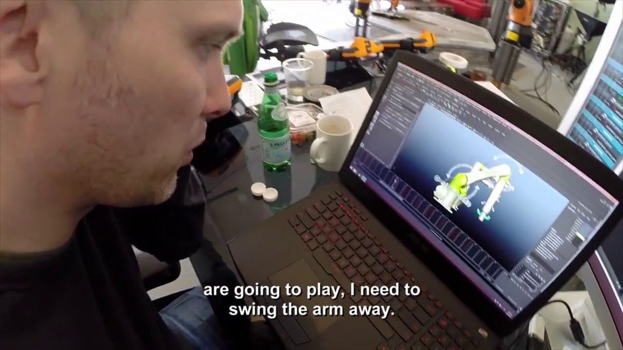 andyRobot training on Automatica music video