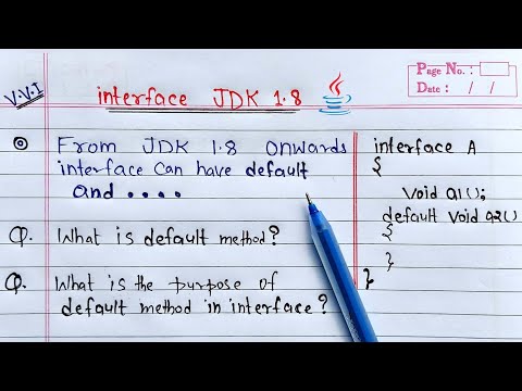 Learn Interface JDK 1 8 in Java | default method in interface Java - Mind Luster
