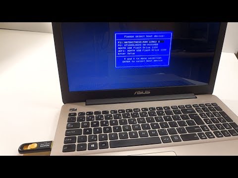 ASUS X555 X555L Enter BIOS USB Boot Device