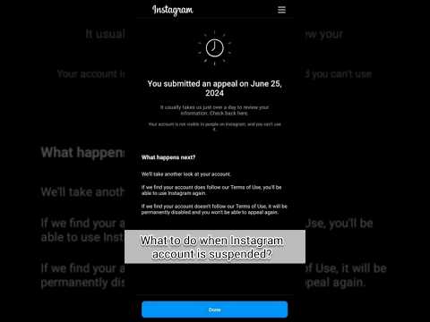 You Submitted An Appeal Instagram | How to Recover Suspend Account | Fix Review #shorts