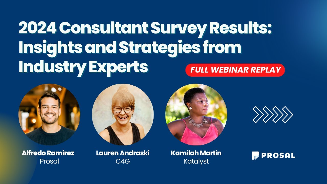 2024 Consultant Survey Results: Insights and Strategies from Industry Experts