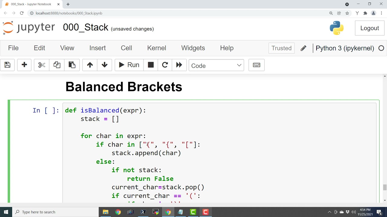 EP06 - Python Stack - Balanced Parentheses Checker