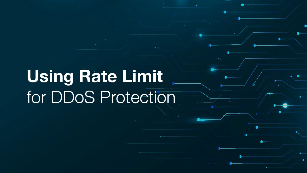 Using Rate Limit for DDoS Protection