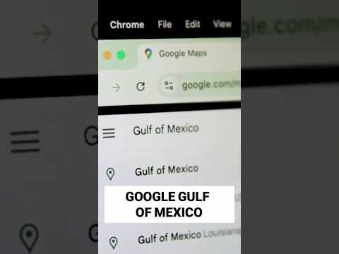 Gulf of Mexico CHANGED In Google Maps #shorts