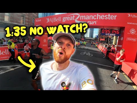 Can You Run A Half Marathon PB WITHOUT A Watch? (Great Manchester Run 2025)
