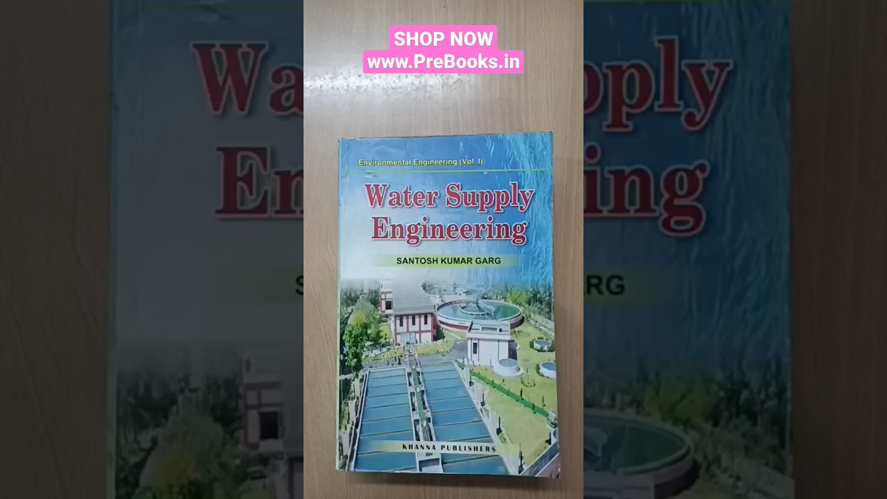 Water Supply Engineering by Santosh Kumar Garg SHOP NOW: www.PreBooks.in #shorts #viral