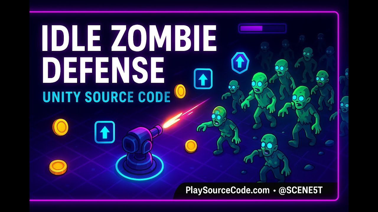 Build an Idle Zombie Defense Game in Unity – Full Source Code– Buy & Reskin at Playsourcecode.com