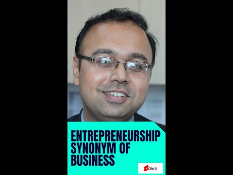 Entrepreneurship - Synonym Of Business