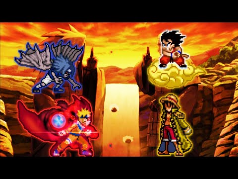 Naruto Kid & Sasuke Kid VS Kid Goku & Luffy PTS in Jump Force Mugen