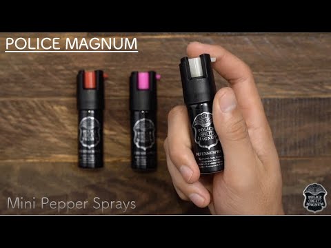 Police Magnum Mini Pepper Spray Self Defense 1/2oz Canisters