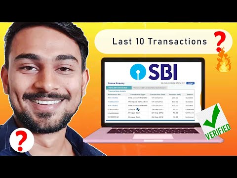How To Check Transactions History in Online SBI | Internet Banking || idk