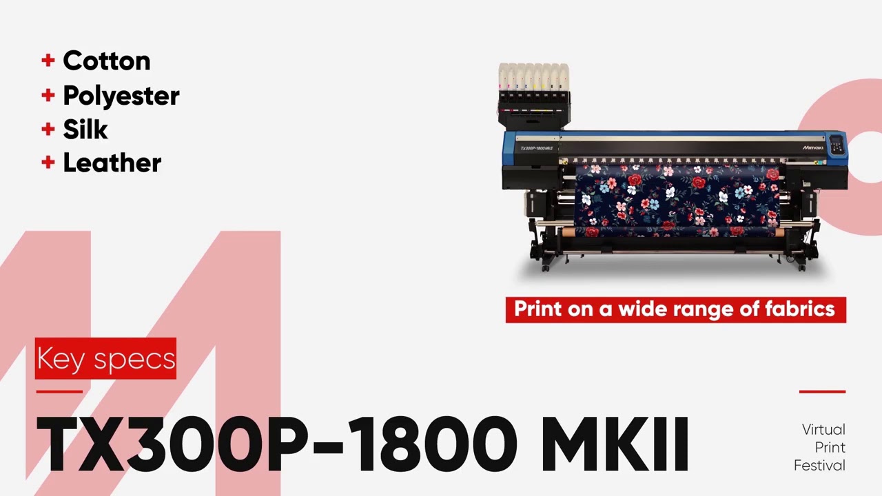 Mimaki Product Video Tx300P 1800 MkII TA