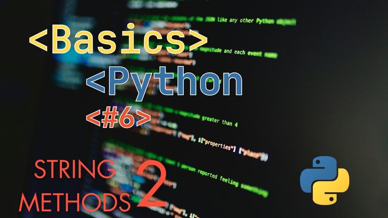 Python Basics for GIS Programming #6 - String Methods & Examples (Part 2)