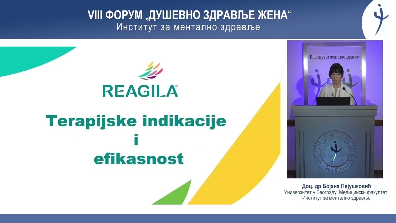 Nove terapijske  mogućnosti u lečenju  psihijatrijskih poremećaja - Doc. dr Bojana Pejušković