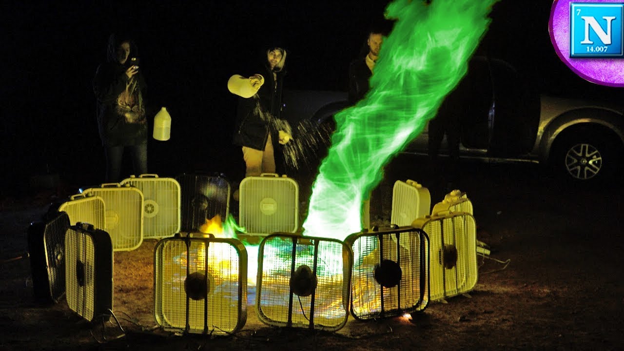 Giant GREEN Fire Tornado!!