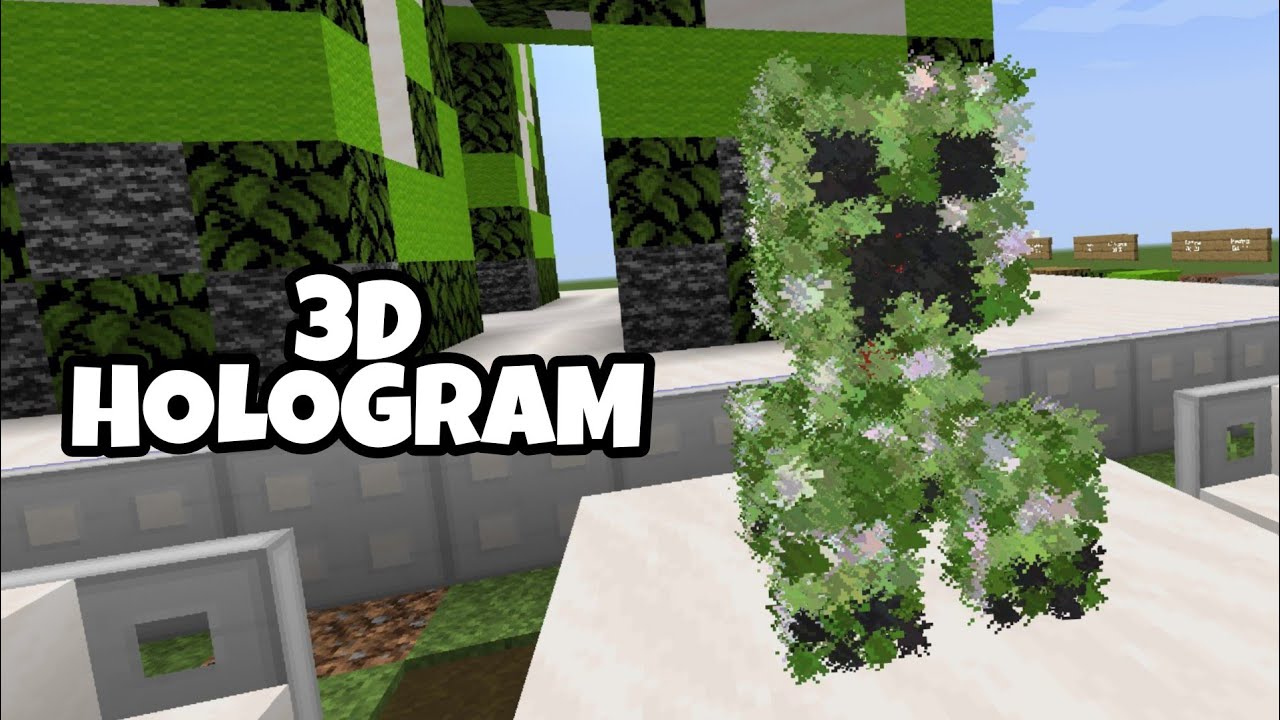 Minecraft - 3D Hologram using Command Blocks