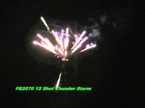 FB2070 12 Shot Thunder Storm Firehawk | Mighty Max by Red Apple Fireworks