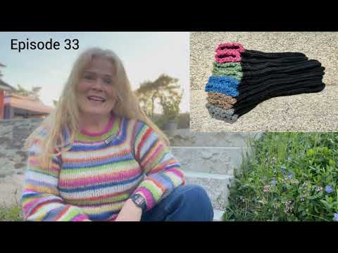 Mamasken strikkepodcast - Episode 33: Nålefilting, Selbuvotter og Glowhair frostshawl. Sommertopper.