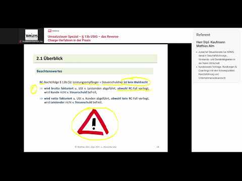 Umsatzsteuer Spezial - § 13b UStG – das Reverse-Charge-Verfahren in der Praxis 2023 (TANGENS)