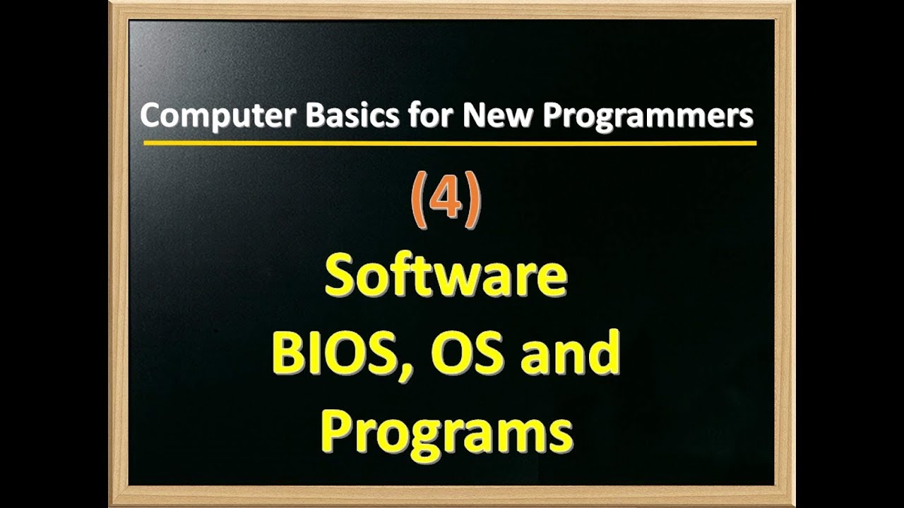 Computer Software: BIOS, OS and Computer Programs