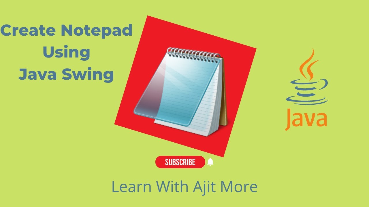 Creating simple notepad like application using Java Swing