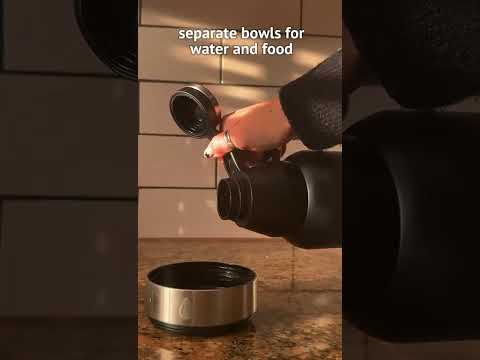 🐶 3-in-1 Dog Bottle – Water 💧 Food 🍖 Bowl 🥣 To Go!