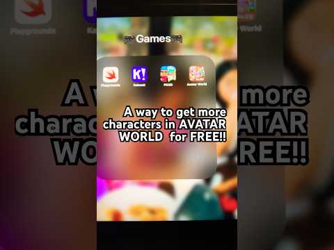 A way to get more characters in AVATAR WORLD for FREE!! @avatarworldbypazu