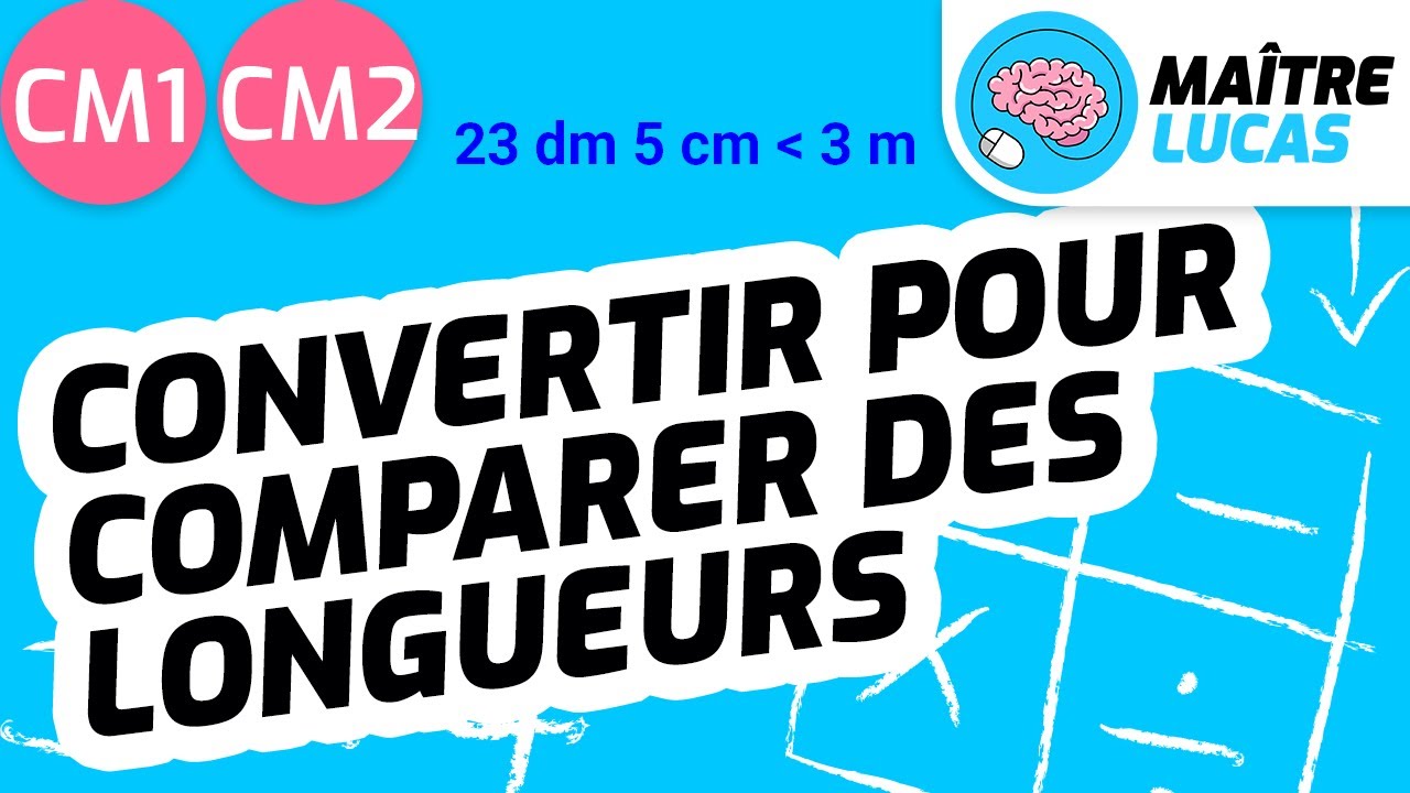 Convertir pour comparer des longueurs CM1 - CM2 - Cycle 3 - Maths - Mathématiques - Mesures