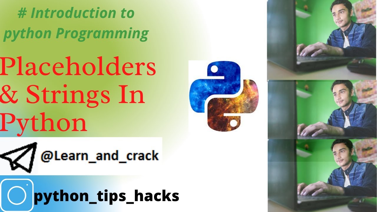 Placeholders In Strings...Python Basics || Python Programming || Console || PyCharm ||