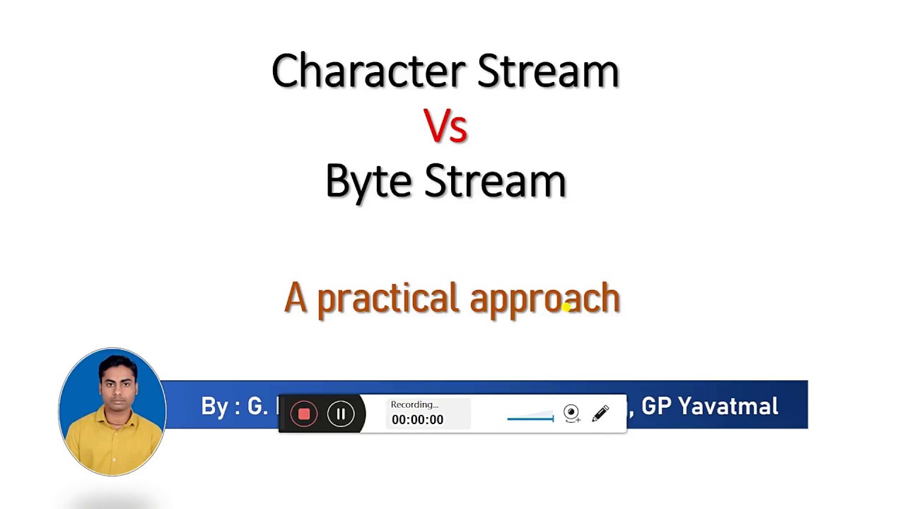 Character Stream Vs Byte Stream in Java