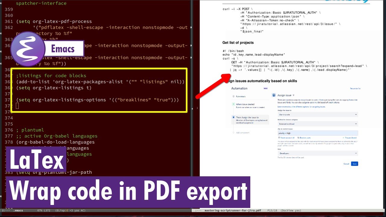 Org-mode - Wrap code in LaTex export