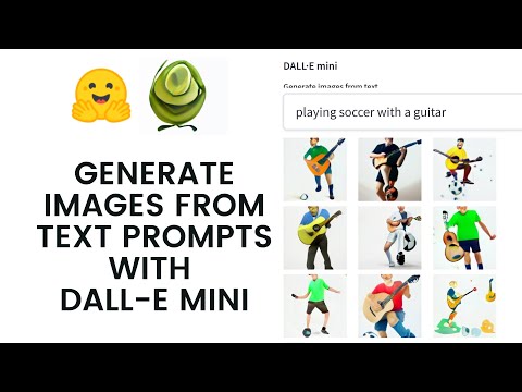 Easily Generate Images from text prompts with Dall-e Mini on Huggingface spaces
