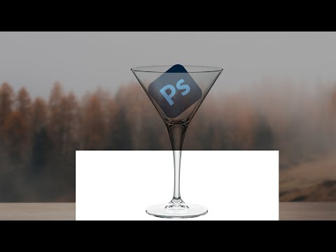 How to make a glass looks transparent in Photoshop