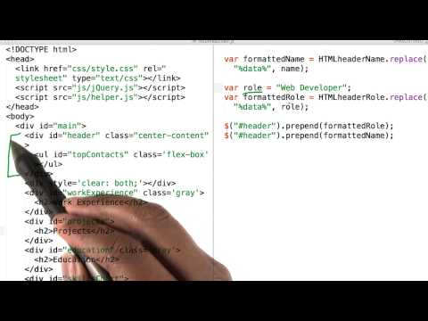 Resume Header Solution - JavaScript Basics