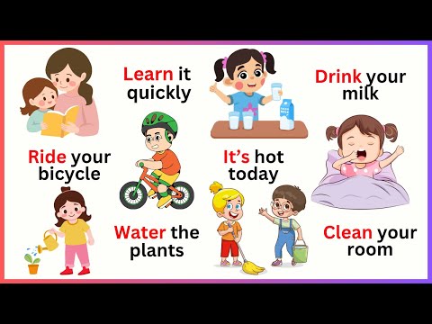 Speak English With Kids | Spoken English for kids | Daily Use English Sentences | Learn English